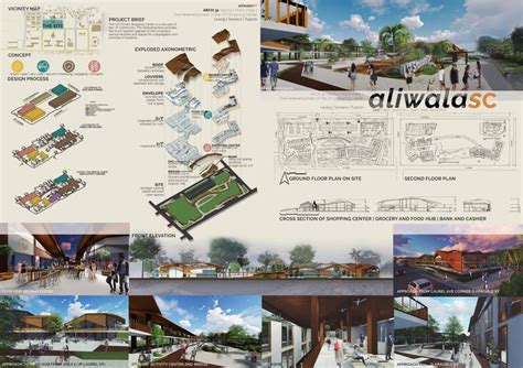 Architecture Presentation Board Up Diliman Shopping Center Lumion And Photoshop Re