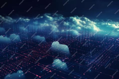 Premium Ai Image Abstract Technology Background With Circuit Board And Cloud Computing Concept