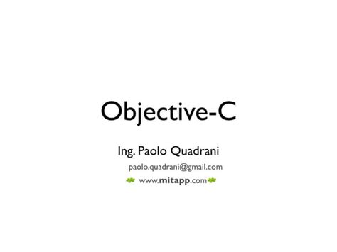 Parte Ii Objective C Key Operating Systems Computer Software And