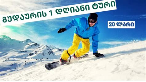 გუდაურის 1 დღიანი ტური მცხეთამთიანეთი 20 Gel ნიმა ტურსი