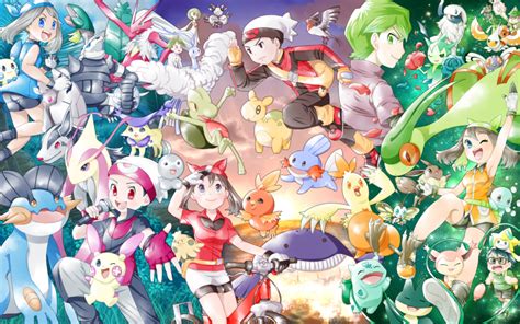 Gasshou Absol Altaria Banette Beautifly Blaziken Brendan Pokemon