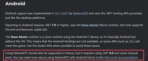 How To Use Nativeaot With Godot C On Android Help Godot Forum