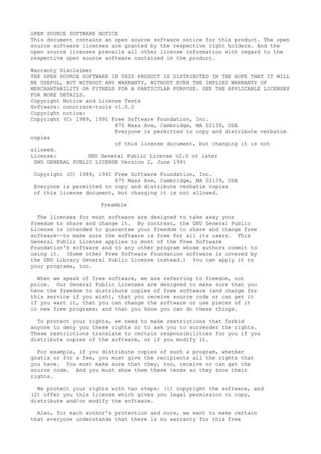 Open Source Softwarenotice Txt