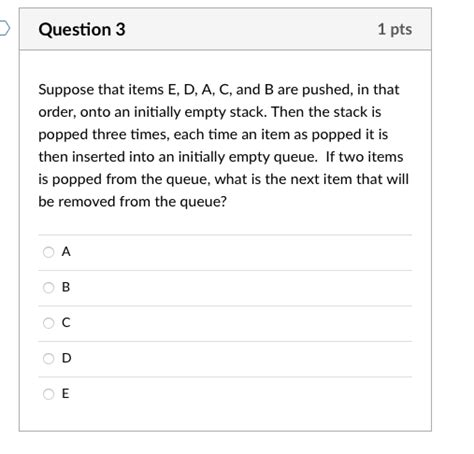 solved question 1 1 pts consider the following binary tree