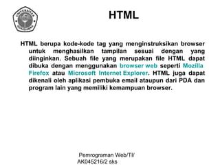 Dasar Web Dan Html PPT