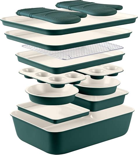 Country Kitchen 13 Piece Nonstick Cookware And Bakeware Set Pots And Pans Collection With