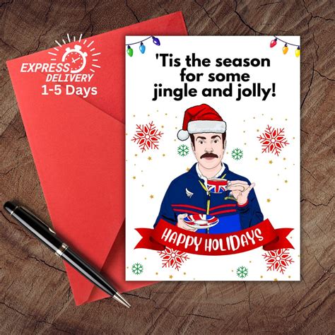 Ted Lasso Christmas Card Ted Lasso Card Funny Christmas Card For Work