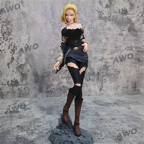 30cm New Android 18 Figure Dragon Ball Anime Figure With Head Replacement Android 18 Toy Figure