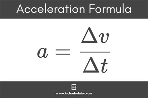 Acceleration Calculator Inch Calculator