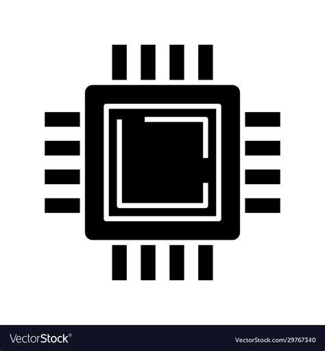 Core Component Black Icon Concept Royalty Free Vector Image