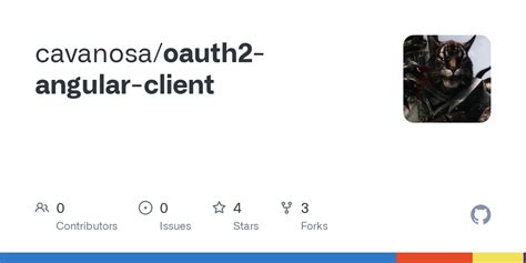 GitHub Cavanosa Oauth Angular Client