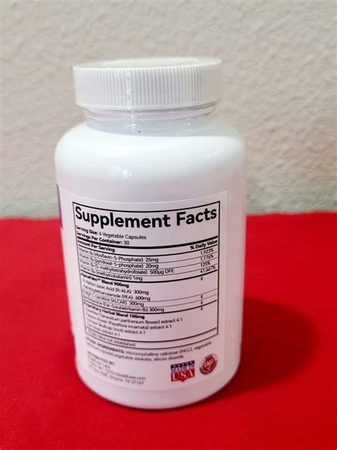 Sciatiease Labs Sciatic Nerve Formula Alphapalm Pea Vitamin B 120 Caps Etsy