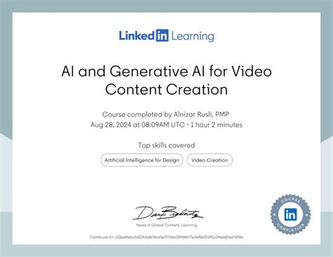 alnizar rusli pmp on linkedin certificate of completion