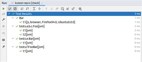 multiplatform only one common test gets executed on js and time