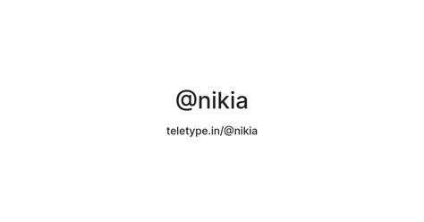 Nikia — Teletype