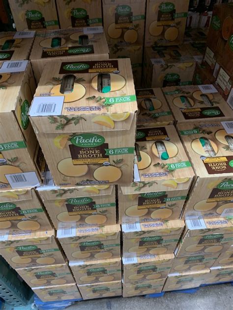 Costco Organic Pacific Foods Chicken Bone Broth 6 Count 32 Ounces Each