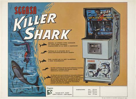 Killer Shark De Segasa Máquina Recreativa
