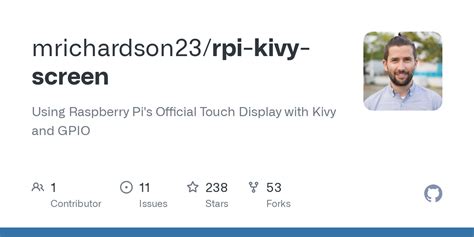 Github Mrichardson23 Rpi Kivy Screen Using Raspberry Pis Official