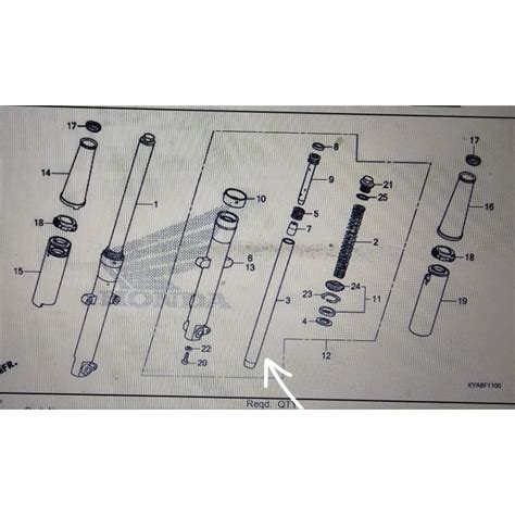 Front Fork Pipe Comp For Tmx Supremofork Tube Shopee Philippines