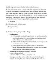 Predicting Personal Loan Acceptance Logistic Regression Model Course Hero