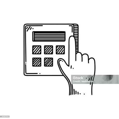 Passcode Line Icon Sketch Design Pixel Perfect Editable Stroke Logo Sign Symbol Stock