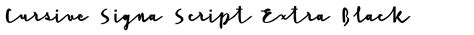 Cursive Signa Script Extra Black Font Webfont And Desktop Myfonts