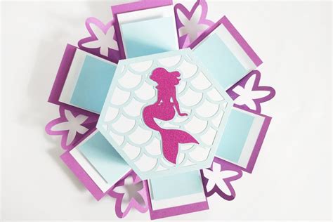 Mermaid Explosion Box · Creative Fabrica