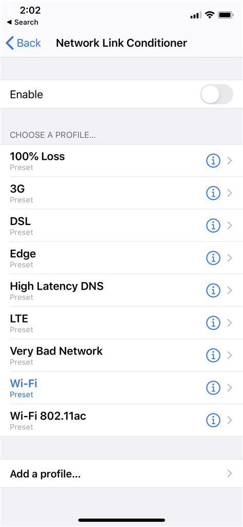 Using Network Link Conditioner To Test Network Conditions On Simulator