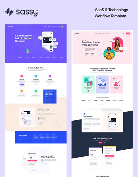 Sassy SaaS HTML5 Responsive Website Template