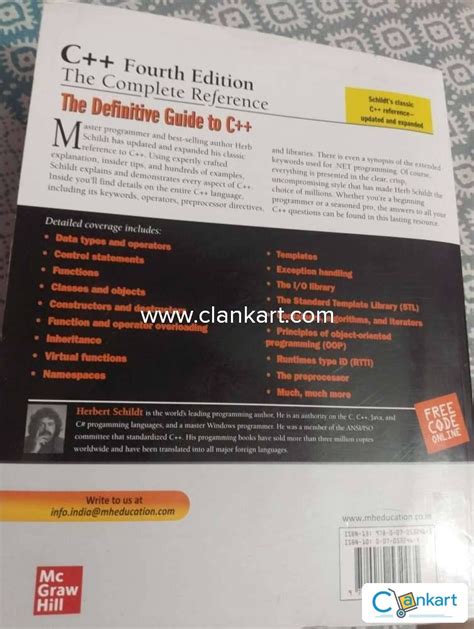 Buy C The Complete Reference Book In Excellent Condition At