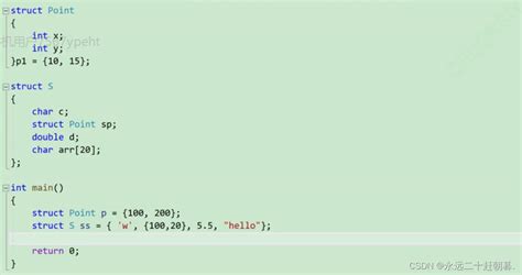 C语言中的结构体struct详解 Csdn博客