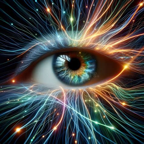 Digital Cosmic Eye Stock Illustration Illustration Of Motion 325046356