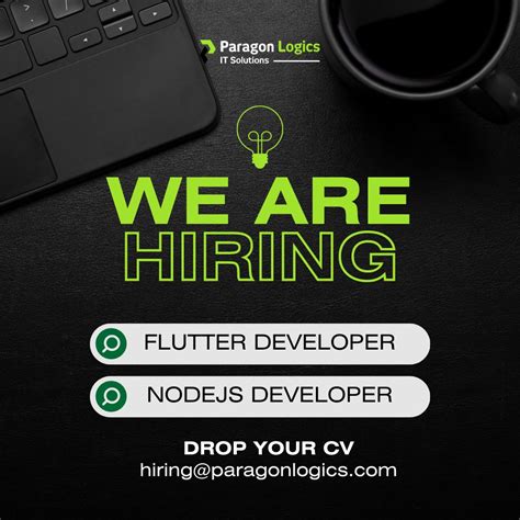 Paragon Logics On Linkedin Hiring Flutterdeveloper Nodejsdeveloper