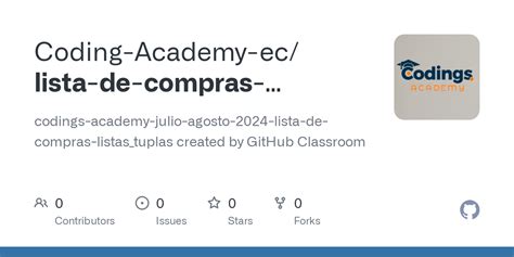 Github Coding Academy Ec Lista De Compras Andresacf Codings Academy Julio Agosto Lista