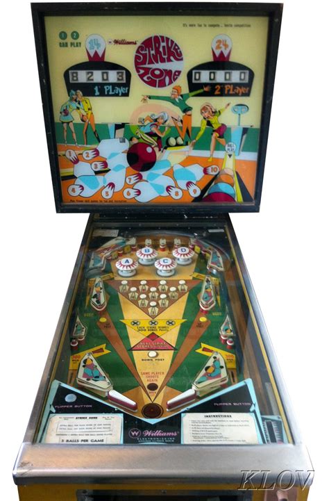 Strike Zone Pinball By Williams Electronics Inc 1967 1985