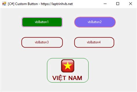 C H Ng D N Custom Button Tr N Winform