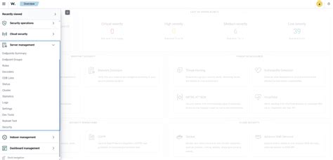 navigating the wazuh dashboard wazuh dashboard · wazuh documentation