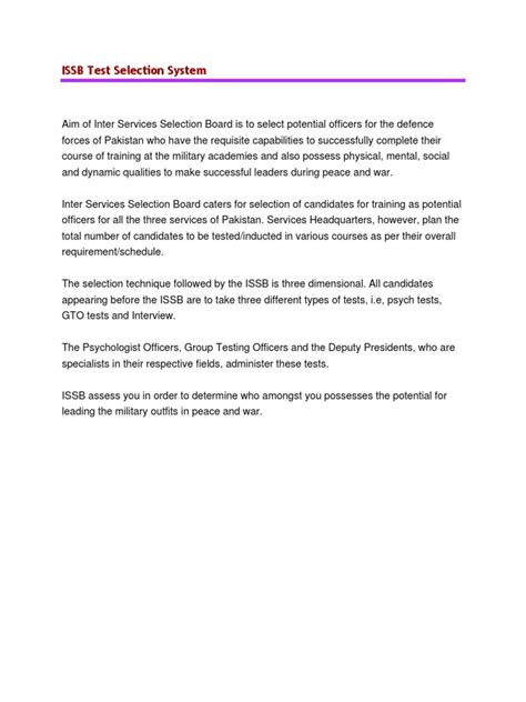 Issb Test Selection System Converted Merged Pdf Test Assessment Psychological Concepts