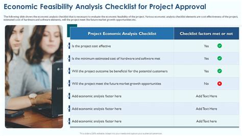 Project Viability Assessment To Evaluate Economic Feasibility Analysis Checklist For Project