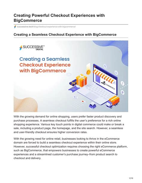 Ppt Creating A Seamless Checkout Experience With Bigcommerce
