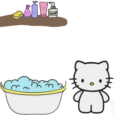 🌱~hello Kitty Paper Doll Bathroom~🌱 Hello Kitty Ördekler Bebek