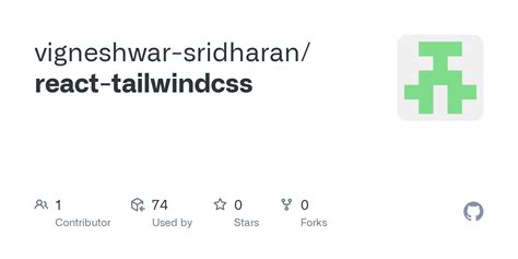 github vigneshwar sridharan react tailwindcss