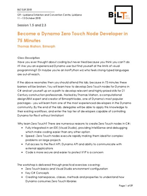 c for revit dynamo zero touch pdf class computer programming