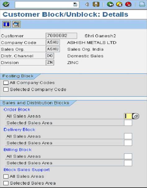how to block and unblock the customer