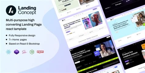 Landingconcept Creative Landing Page React Js Templates By Bdwebteam