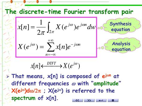 ppt chapter 5 the discrete time fourier transform powerpoint