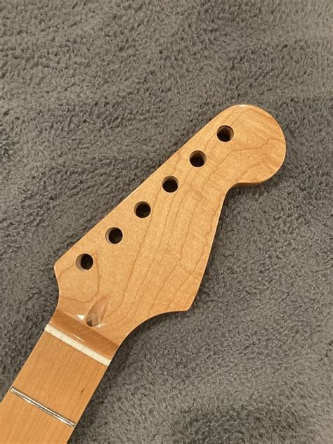 Roasted Maple Guitar Neck Fits Strat 9 5 Radius Bone Nut Reverb