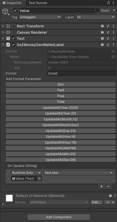 sample of money gs2 uikit for unity game server services docs