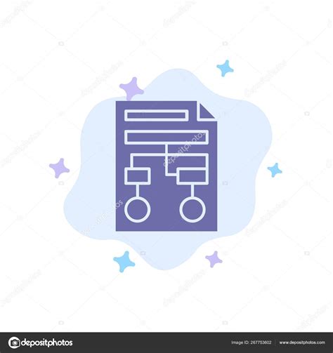 Graph Paper Process Wireframe Document Blue Icon On Abstract Stock