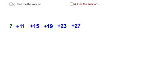 Arithmetic Sequences Geogebra